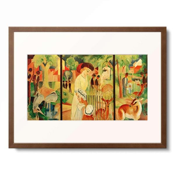 Macke, August.German expressionist painter;Meschede 3.1.1887 - Champagne (fallen) 26.9.1914."Grosser Zoologischer Garten...