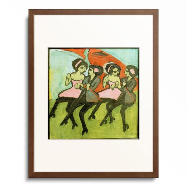 Kircher, Ernst Ludwig 1880-1938."Panamatanzerinnen" (Panama dancers),1910.Oil on canvas, 50.5 × 50.5cm.Raleigh, North Ca...
