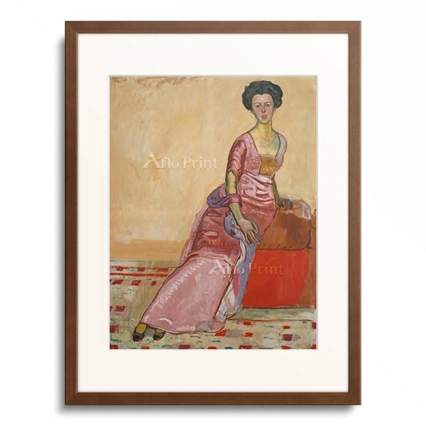 Hodler, Ferdinand 1853-1918."Gertrud Muller, Full figure",1911.(Gertrud Muller, later remarried as Gertrud Dubi-Muller, ...