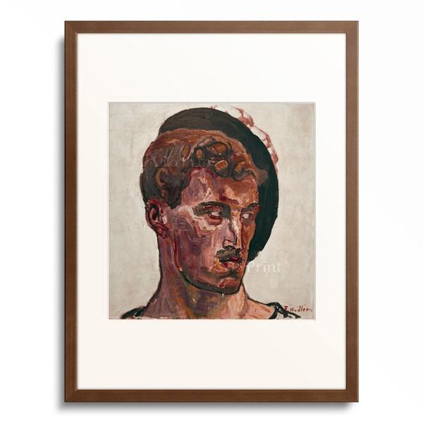 Hodler, Ferdinand 1853-1918."Head of a Halberdier",1897/98.Oil on canvas, 38.5 × 36.5cm.Private collection, Kilchberg.