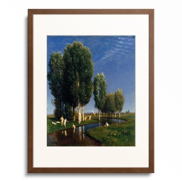 Bocklin, Arnold 1827-1901."Sommertag" (Summer Day), 1881.Oil on wood, 61 × 50cm.Dresden, Staatliche Kunstsamlungen Dresd...