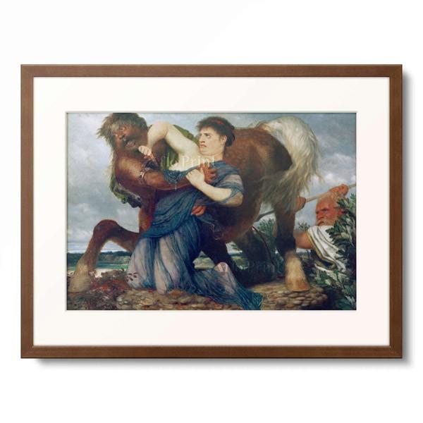 Bocklin, Arnold 1827-1901."Deianira and Nessus", 1898.(Heracles rescuing his wife Deinira who had been kidnapped by the ...