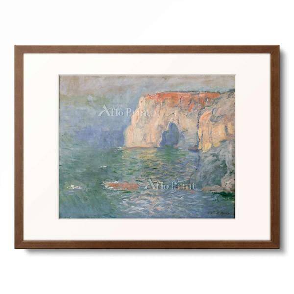 Monet, Claude 1840-1926."Etretat: La Manneporte, reflets sur l’eau" (The Manneporte at Etretat, reflections on the water...