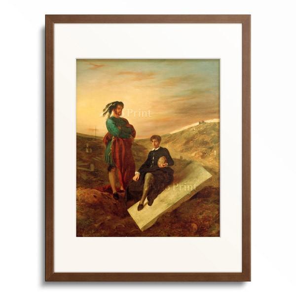 Shakespeare, William; 1564-1614.Works: Hamlet (1600)."Hamlet et Horatio au cimetiere" (Hamlet and Horatio at the cemeter...