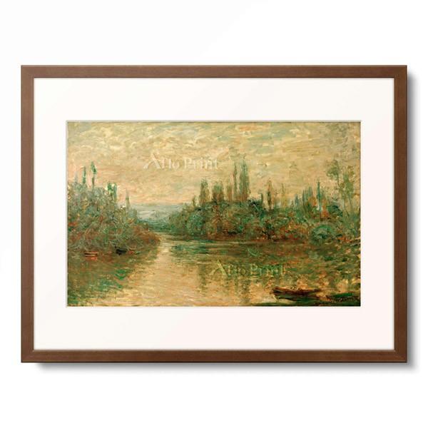 Monet, Claude 1840-1926."A Branch of the Seine near Vetheuil",1878.Oil on canvas, 46 × 72 cm.Bequest of Emma Lina Hendel...