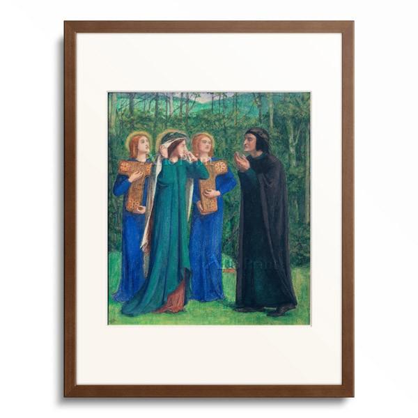 Dante Alighieri; Italian poet; 1265-1321. / Piece: Divina Commedia (Divine Comedy)."The Meeting of Dante and Beatrice in...