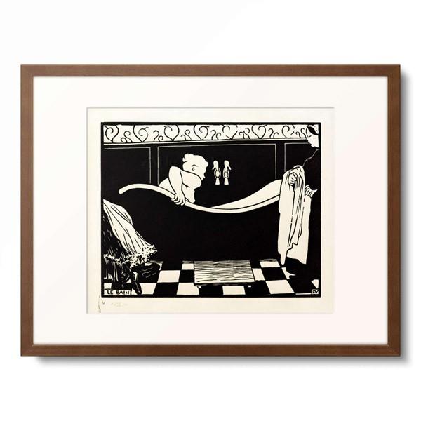 Vallotton, Felix1865-1925,Swiss painter."Le bain" (The bath), 1894.Woodcut, 18.1 x 22.5 cm.Lausanne, Musee Cantonal des ...