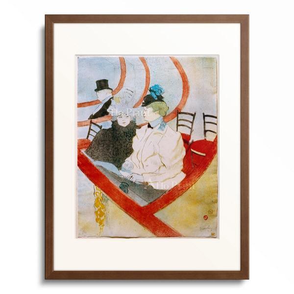 Toulouse-Lautrec, Henri de 1864-1901."La grande loge" (The grand theatre box), 1896/97. (Madame Armande Brazier (right),...