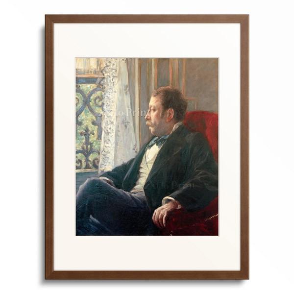 Caillebotte, Gustave 1848-1894."Portrait d’homme" (Portrait of a man), 1880.Oil on canvas, 82 × 65 cm.Mrs. Noah L. Butkin.