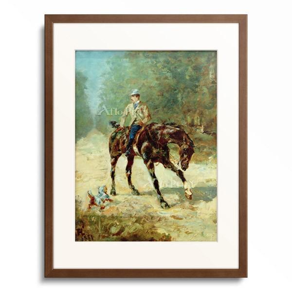 Toulouse-Lautrec, Henri de.French painter;Albi 24.11.1864 - Malrome Palace (Gironde) 9.9.1901. "Cavalier M. du Passage",...