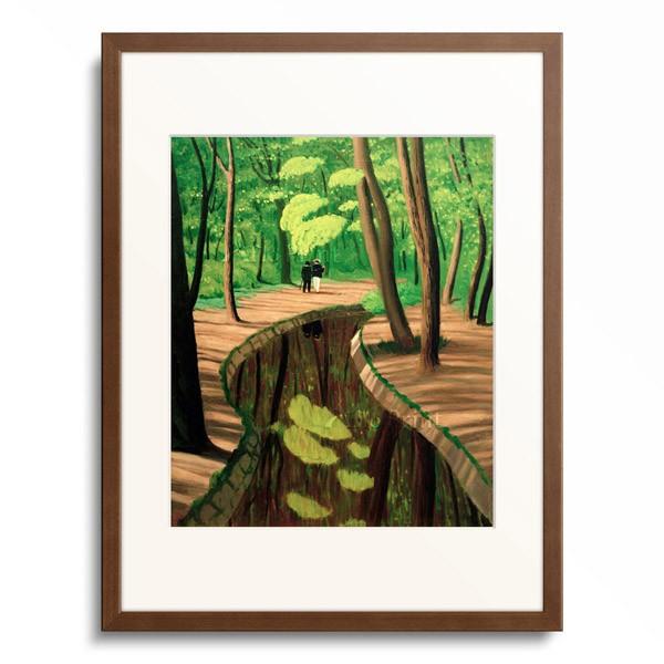 Vallotton, Felix 1865-1925."Sous-bois, Bois de Boulogne" (Undergrowth, Bois de Boulogne), 1925.Oil on canvas, 73 × 60 cm...