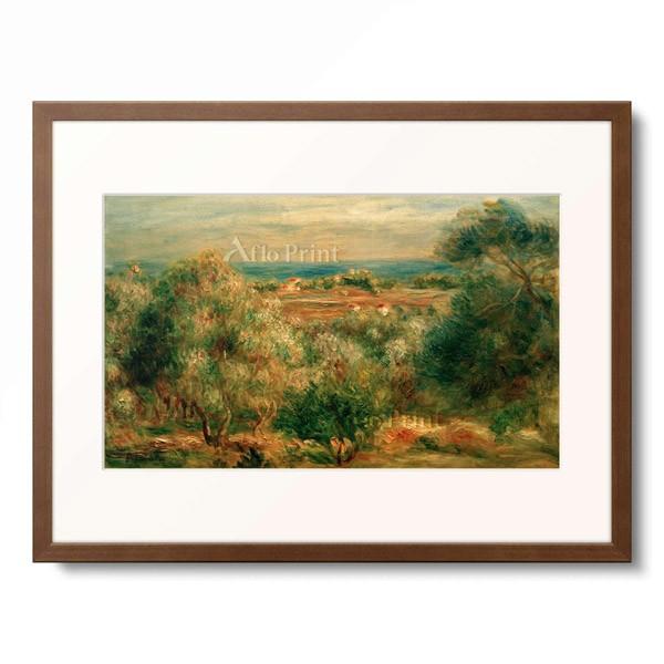 Renoir, Auguste. 1841-1919."View of the sea from Haut-Cagnes,"after 1903.Oil on canvas, 30 × 47 cm.Gift of Fritz and Hil...