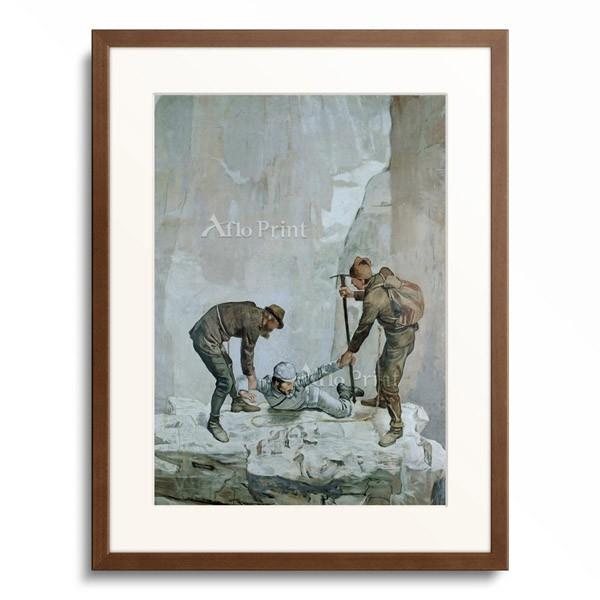 Hodler, Ferdinand. 1853-1918."Aufstieg I" (Ascent I), 1894. Oil on canvas, 285.7 × 205.3 cm. From the series "Aufstieg u...