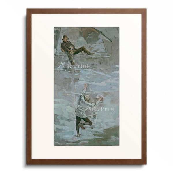 Hodler, Ferdinand. 1853-1918."Aufstieg II" (Ascent II), 1894. Oil on canvas, 325.5 × 180.5. From the series "Aufstieg un...