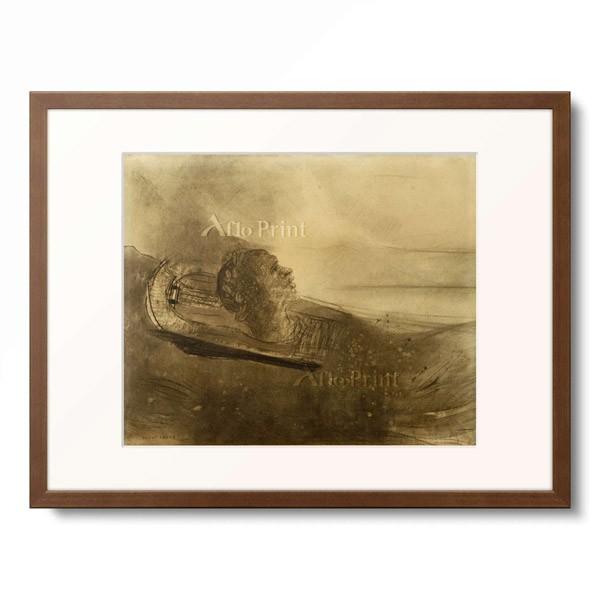 Redon, Odilon 1840-1916."Tete d’Orphee" (Head of Orpheus),c. 1881.Charcoal, 44.5 × 53.7cm.Gift of Ian Woodner Family Col...