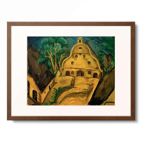 Kirchner, Ernst Ludwig. 1880-1938."Staberhof Manor on Fehmarn I",1913.Oil on canvas,121 × 151 cm.Hamburg, Kunsthalle.