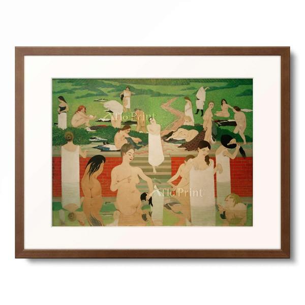 Vallotton, Felix 1865-1925."Le bain au soir d’ete" (The pool on a summer’s eve), 1892.Oil on canvas, 97 × 131cm.Inv. No....