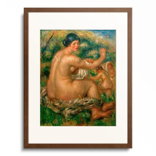 Renoir, Auguste 1841-1919."Apres le bain" (After the Bath), 1912.Oil on canvas, 67 × 52.5cm.Winterthur, Kunstmuseum.