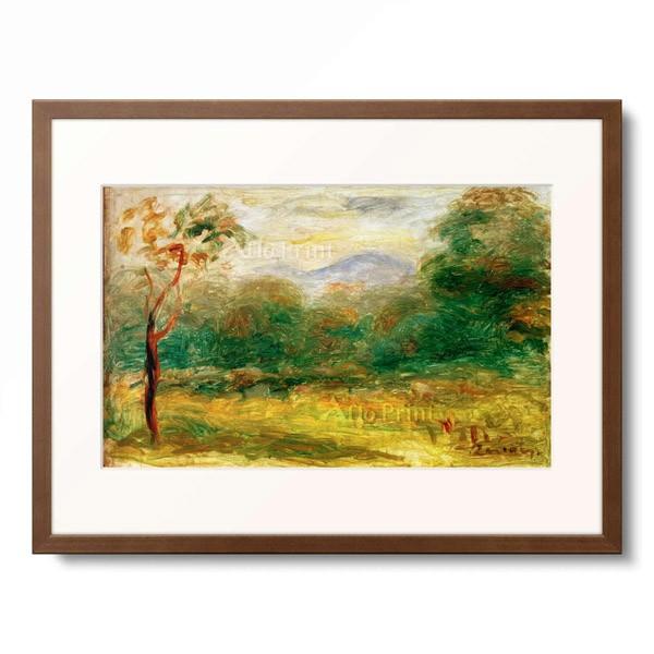 Renoir, Auguste 1841-1919."Paysage du Midi (Cagnes) " (Landscape in Southern France (Cagnes) ), 1912.Oil on canvas, 19 ×...