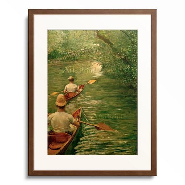 Caillebotte, Gustave 1848-1894."Perissoires sur l’Yerres" (Canoes on the Yerres), 1878.Oil on canvas, 157 × 113cm.Rennes...