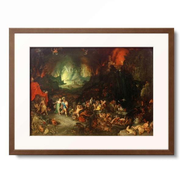 Brueghel, Jan.Dutch painter, 1568-1625.- "Aeneas and the Cumaean Sibyl in the Underworld", c. 1600.- (Vergil, Aeneis VI,...