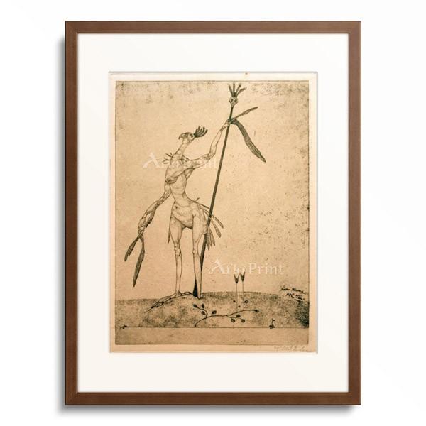 Klee, Paul 1879-1940."Greiser Phonix" (Aged Phoenix),1905, 36.(Invention 9).Etching on zinc, 27.1 × 19.8cm.Bern, private...