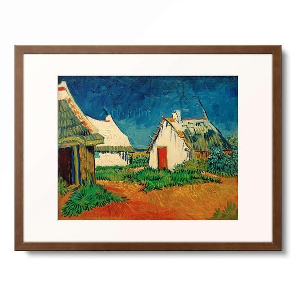 Gogh, Vincent van. 1853-1890."Three white huts in Saintes Maries",June 1888.Oil on canvas, 33.5 × 41.5cm.Gift of Walter ...