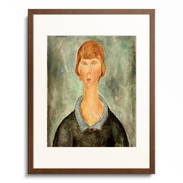Modigliani, Amedeo. 1884-1920."Portrait of a young woman", 1919.Oil on canvas, 65 × 50cm.La Chaux-de-Fonds, Museum of Fi...