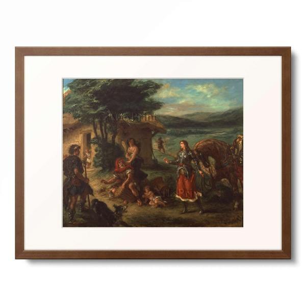 Domenichino, born Domenico Zampieri 1581-1641."Herminie chez les bergers" (Erminia with the shepherds), 1859.(The fleeti...