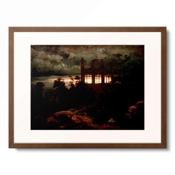 Bocklin, Arnold 1827-1901."Burgruine" (Landscape with castle ruin), 1847.Oil on canvas, 60 × 78cm.Berlin, SMB, Nationalg...