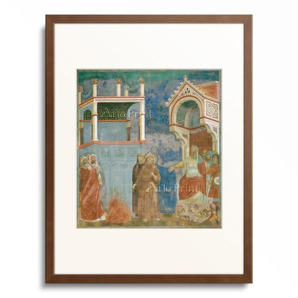 Giotto di Bondone c. 1266-1337."St. Francis in Front of the Sultan".(Ordeal of Fire; Legenda maior IX, 8).Fresco, c. 129...