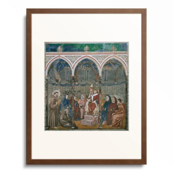 Giotto di Bondone c. 1266-1337."St. Francis Prays in Front of Pope Honorius III." (Legenda maior XII, 7).Fresco, c. 1295...