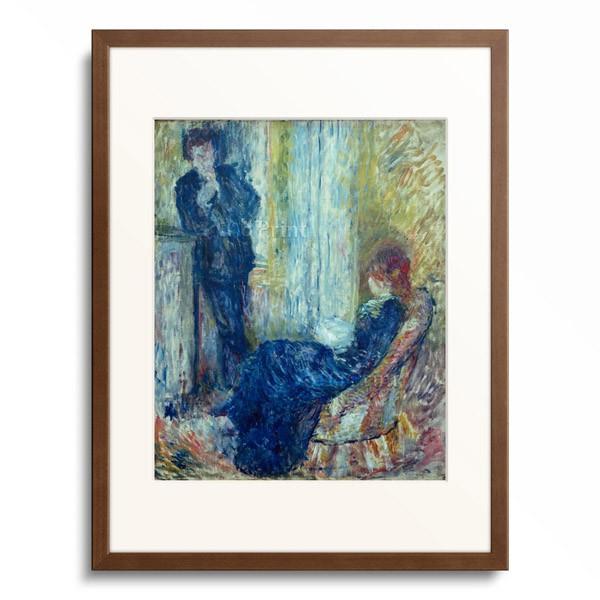 Renoir, Auguste 1841-1919."La conversation. Riviere et Margot. Au coin de la cheminee" (The conversation, Riviere and Ma...