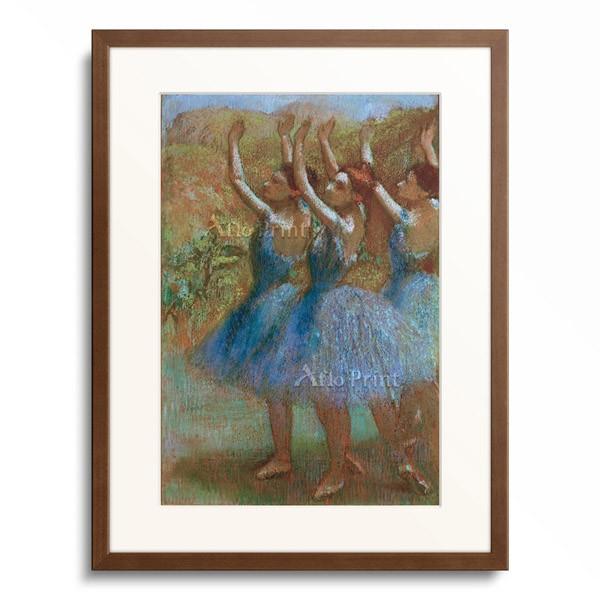 Degas, Edgar 1834-1917."Three dancers in blue",c. 1895/98.Pastel on paper, 73.5 × 48.9cm.The Phillips Family Collection.