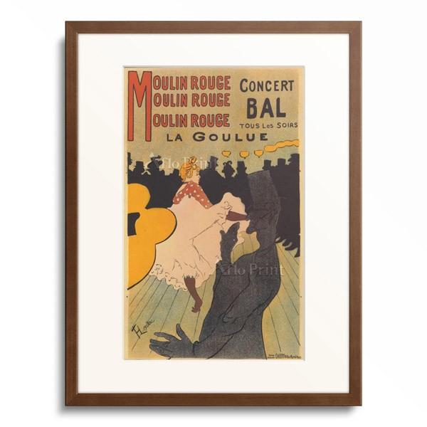 Toulouse-Lautrec, Henri de; 1864-1901."Moulin Rouge, La Goulue", 1891. - Poster for the Moulin Rouge featuring the dance...