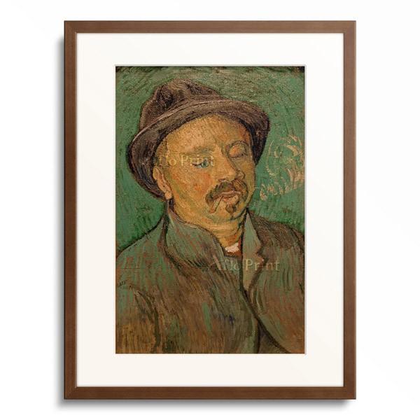 Gogh, Vincent van 1853-1890."Portrait of a one-eyed man" (Portrait of a mentally ill, the one-eyed man with bloated face...