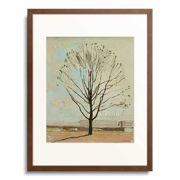 Hodler, Ferdinand 1853-1918."Der kahle Baum"(Leafless tree), 1917.Oil on canvas, 96 × 80cm.Private collection.