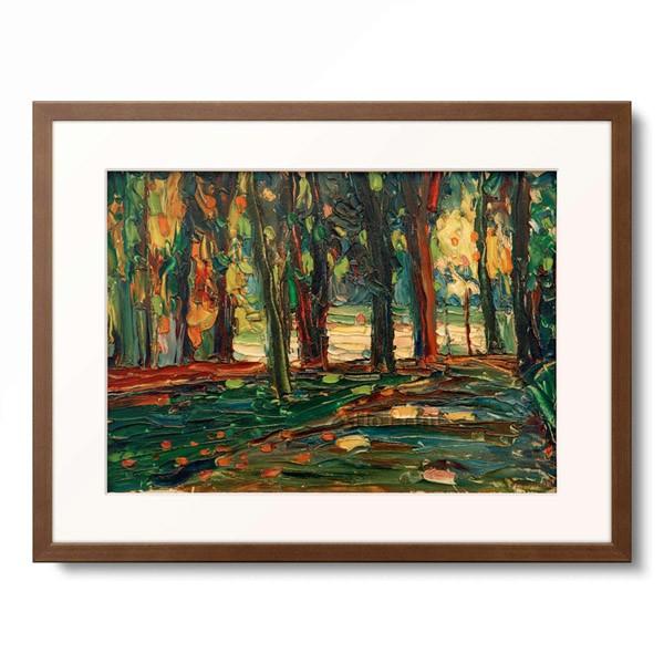 Kandinsky, Wassily,1866-1944,Russian painter."In the park of Saint Cloud", 1906.Oil on card, 23.6 x 37.7 cm.Inv. no. GMS...