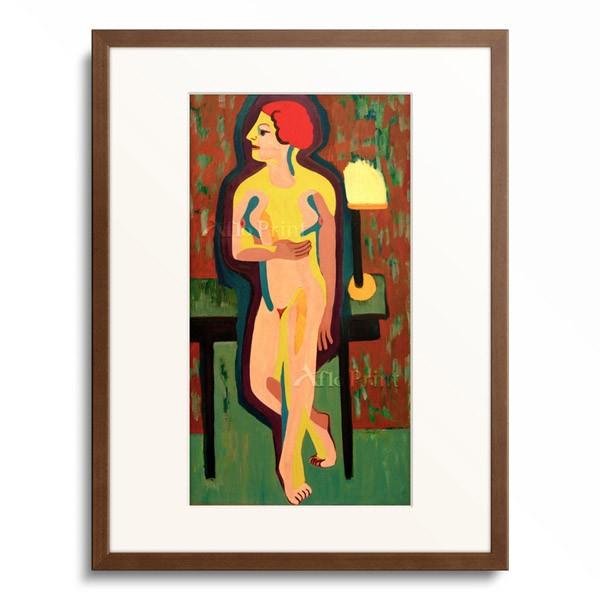 Kirchner, Ernst Ludwig 1880-1938."Rothaarige nackte Frau"(Red-haired nude), 1925/26.Oil on canvas, 150 × 80 cm.Benvenuta...