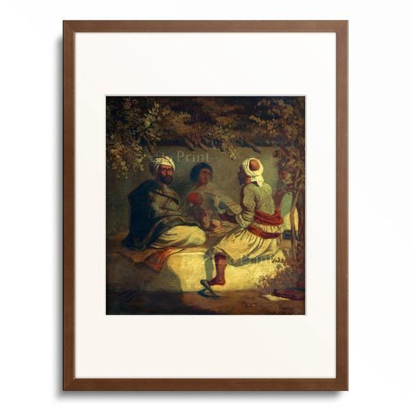 Spitzweg, Carl1808-1885,German painter."Turken in einer Laube" (Turks in an arbour), 1838/42.Oil on canvas, 21.1 x 19.6 ...