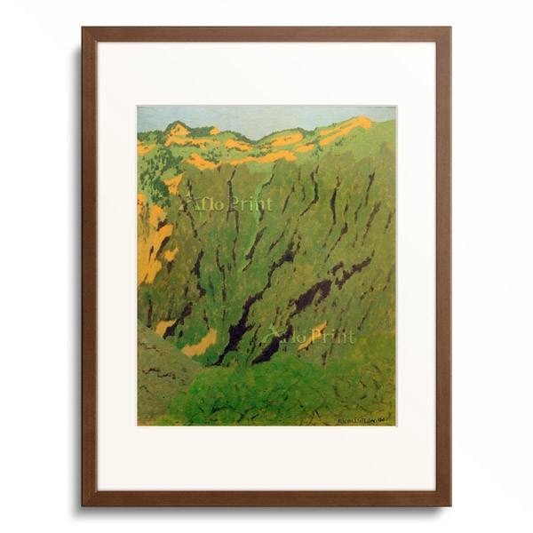 Vallotton, Felix1865-1925,Swiss painter."Rochers a Bex" (Rock face near Bex), 1900.Oil on card, 46 x 36 cm.H.Naef beques...