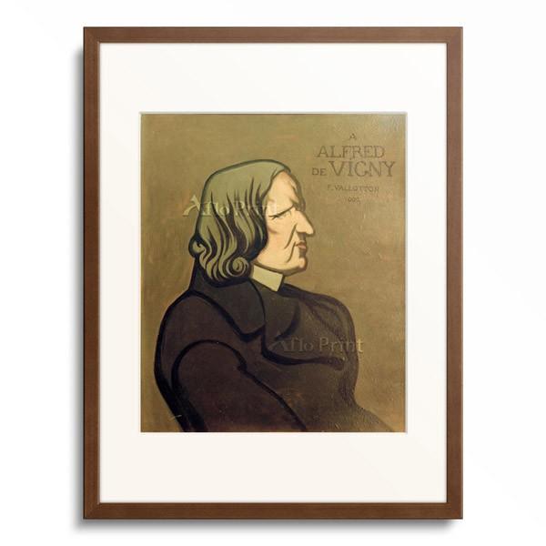 Alfred Comte de Vigny, French Poet Castle Loches (Indre-et-Loire) 27.3.1797 - Paris 17.9.1863."Portrait de Vigny, peintu...