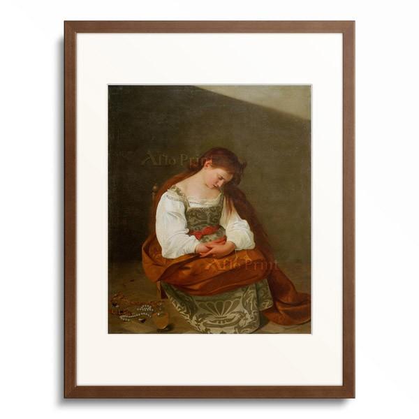 Caravaggio, originally Michelangelo Merisi; 1571-1610."The Penitent Magdalen",1596/98.Oil on canvas, 122.5 × 98.5 cm.Rom...