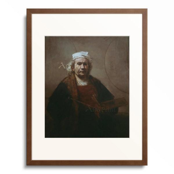 Rembrandt, born R. Harmensz van Rijn.dutch. Painter; Leiden 15.7.1606 -Amsterdam 4.10.1669."Self-portrait with pallet, a...
