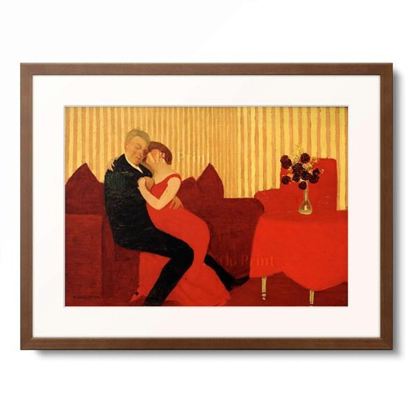 Vallotton, Felix1865-1925,Swiss painter."Le mensonge" (The lie), 1898.Oil on card, 24 x 33.4 cm.Inv. no. BMA 1950.298.Th...