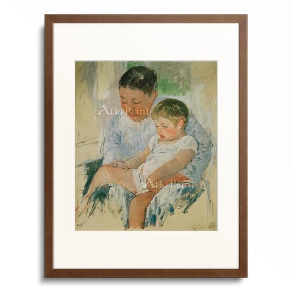 Cassatt, Mary 1845-1926."Jenny and her sleepy child", 1891/92.Oil on canvas, 73,5 × 60,3 cm.Daniel J. Terra Collection.I...