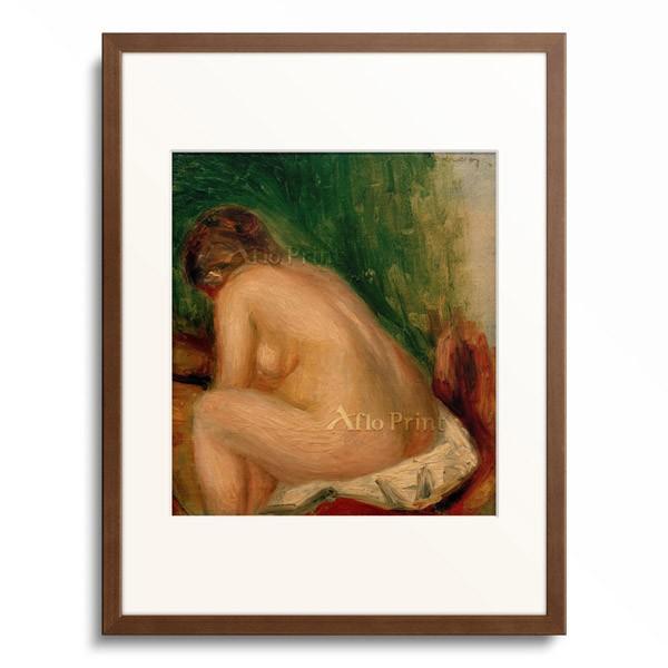 Renoir, Auguste 1841-1919."Femme nue assise" (Seated Female Nude),undated.Oil on canvas, 24.5 × 21.5 cm.Wuppertal, Von d...