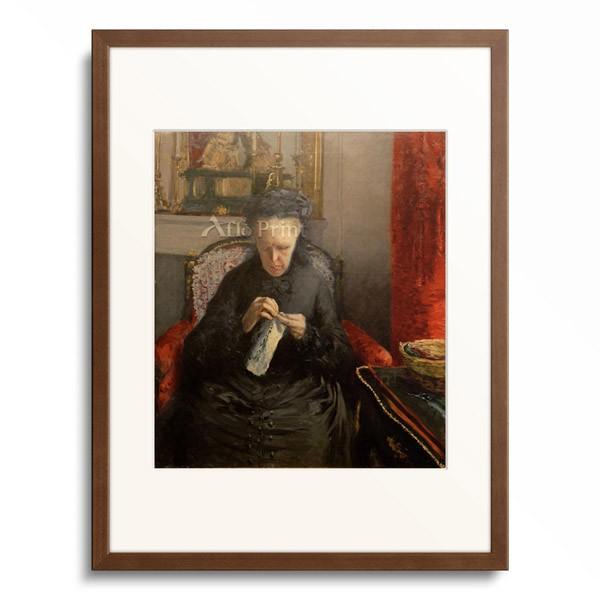 Caillebotte, Gustave 1848-1894."Portrait de Madame Martial Caillebotte", 1877.(Celeste Caillebotte, nee Daufresne in 181...