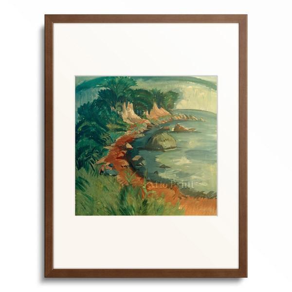 Kirchner, Ernst Ludwig. 1880-1938."Coast on Fehmarn", 1913.(Fehmarn: island in the Baltic Sea.)Oil on canvas, 85 × 85 cm...