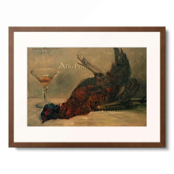 Corinth, Lovis1858-1925,German painter."Stilleben mit Fasan und Weinglas"(Still-life with pheasant and wine glass), 1908...